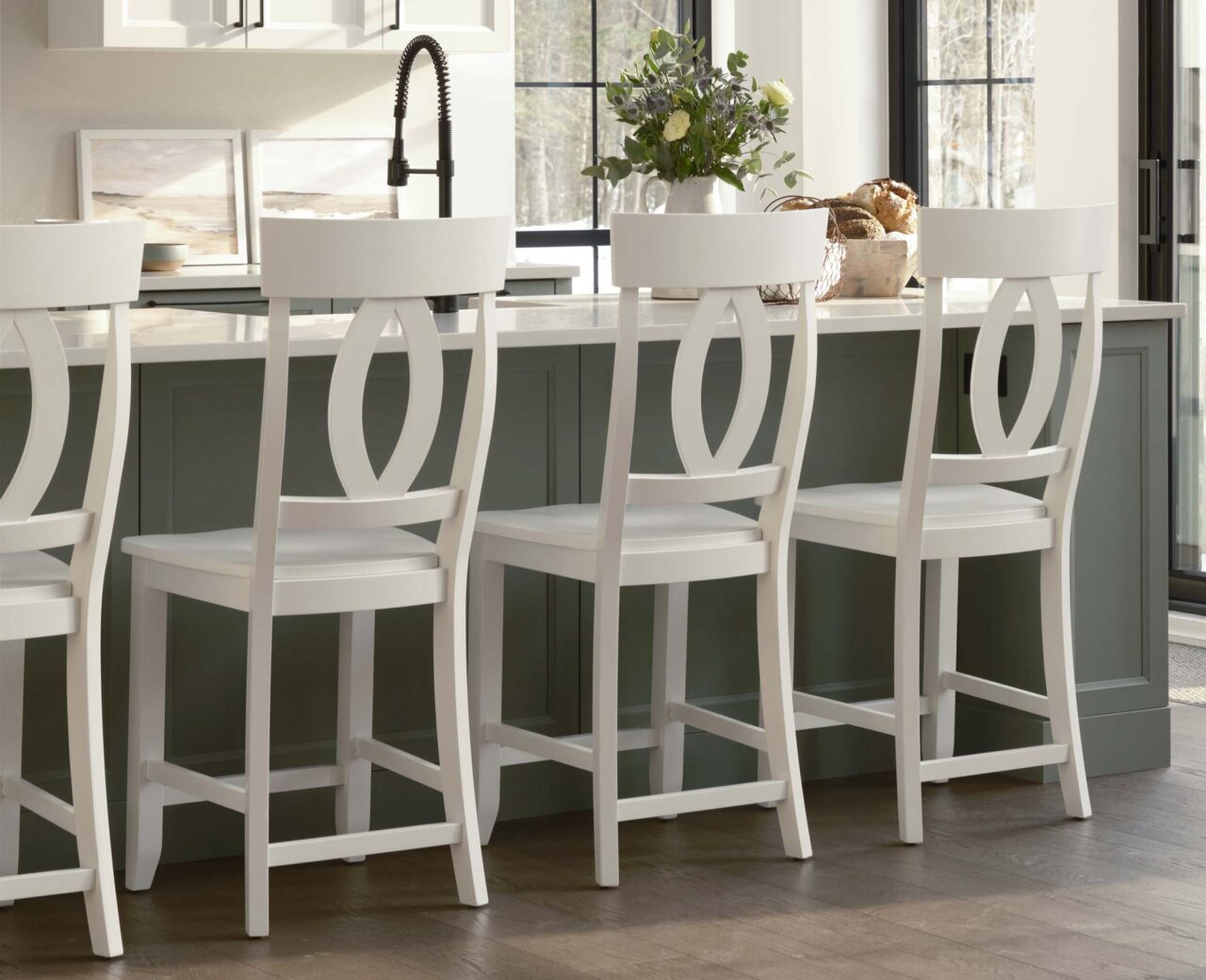 Wood stools - Counter, island kitchen - Canadel